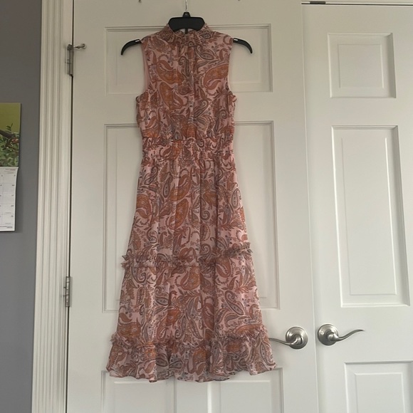 1. State | Dresses | St State Pink Floral Midi Dress | Poshmark